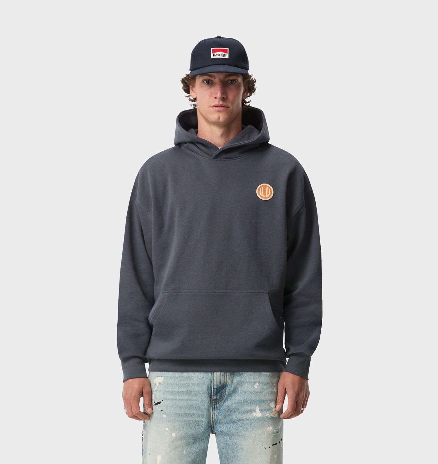 Patchwork Box Hood 2.0 - Indigo | I Love Ugly
