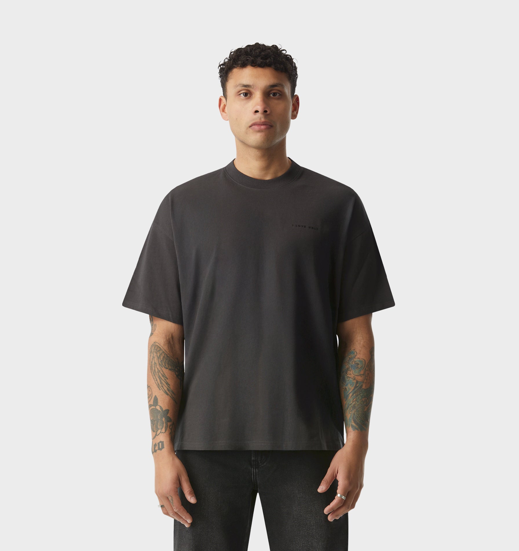 Box Tee 2.0 - Charcoal | I Love Ugly