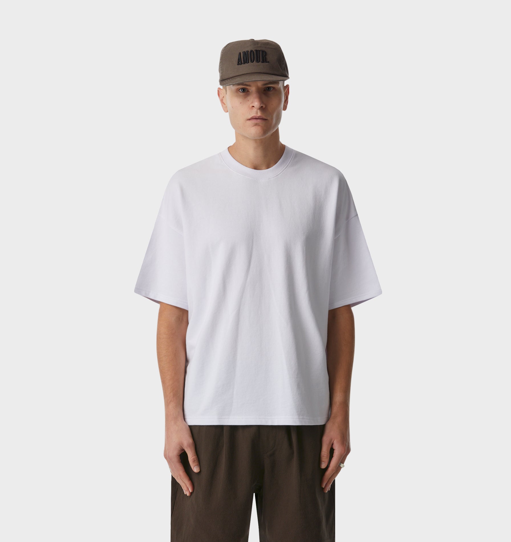 Heavyweight Box Fit Tee in White | I Love Ugly