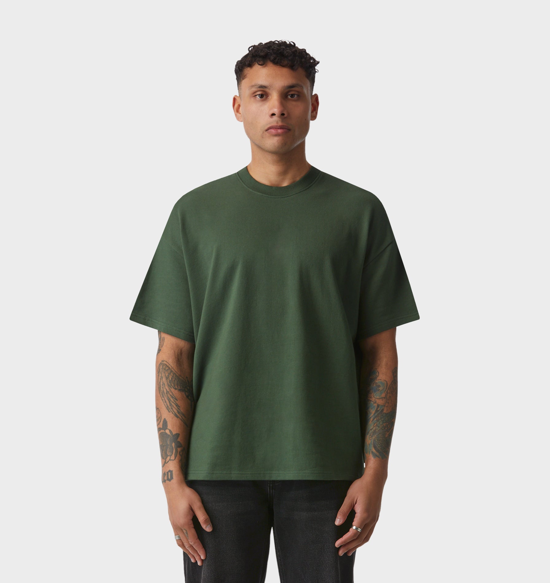 Heavy Box Tee 2.0 - Forest Green | I Love Ugly