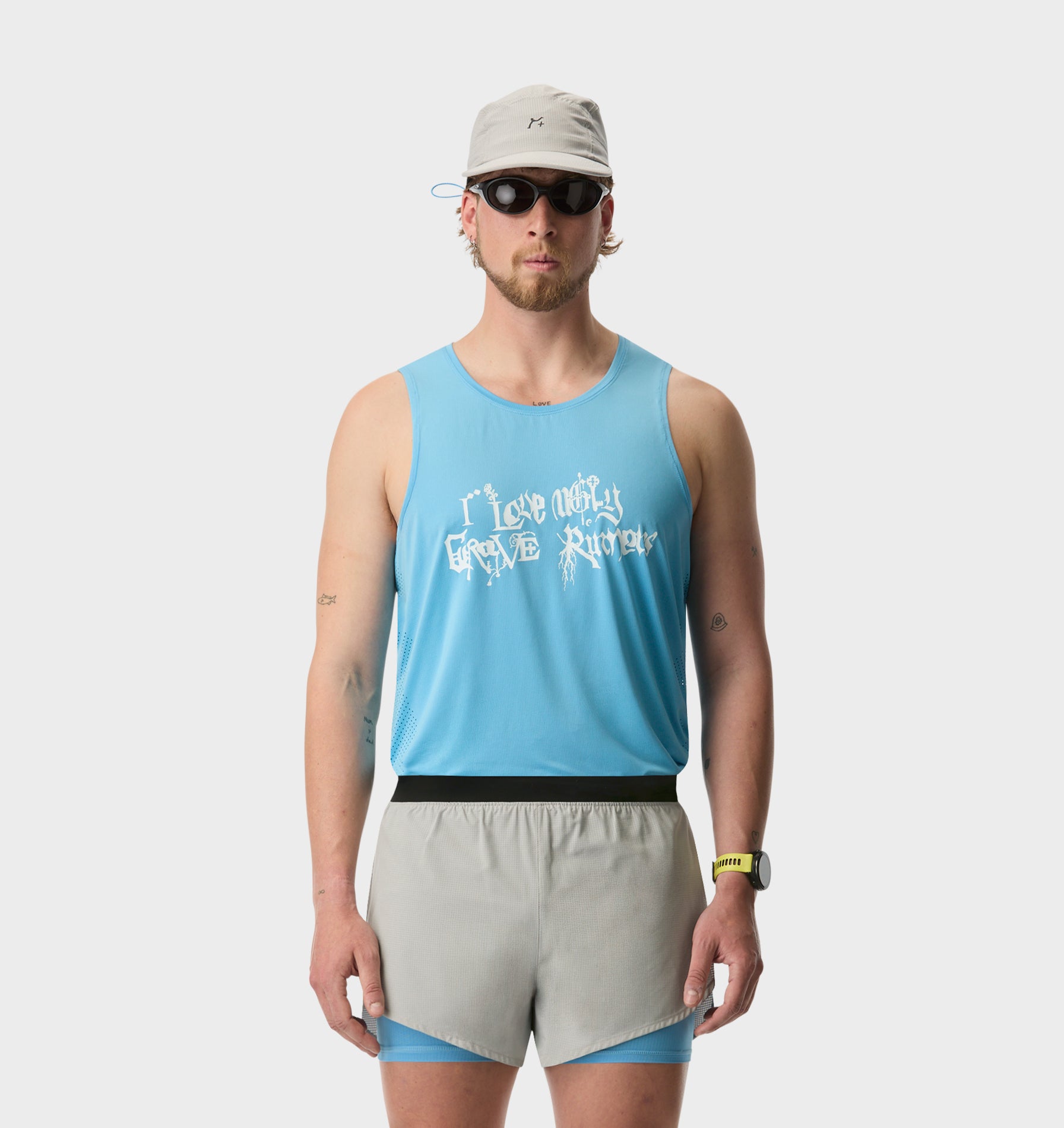 GR X ILU Active Singlet - Ice Blue | I Love Ugly