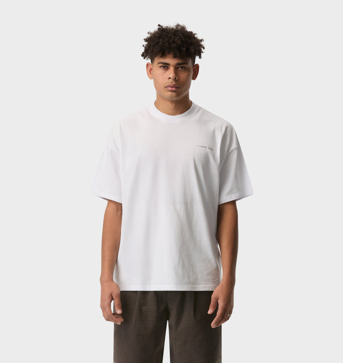 Premium Goods Box Tee 2.0 - White | I Love Ugly