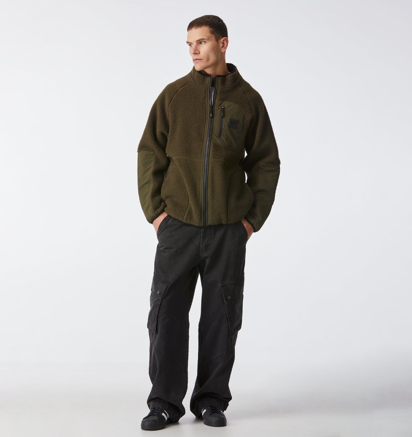 Harrison Sherpa Jacket 2.0 in Forest Green | I Love Ugly