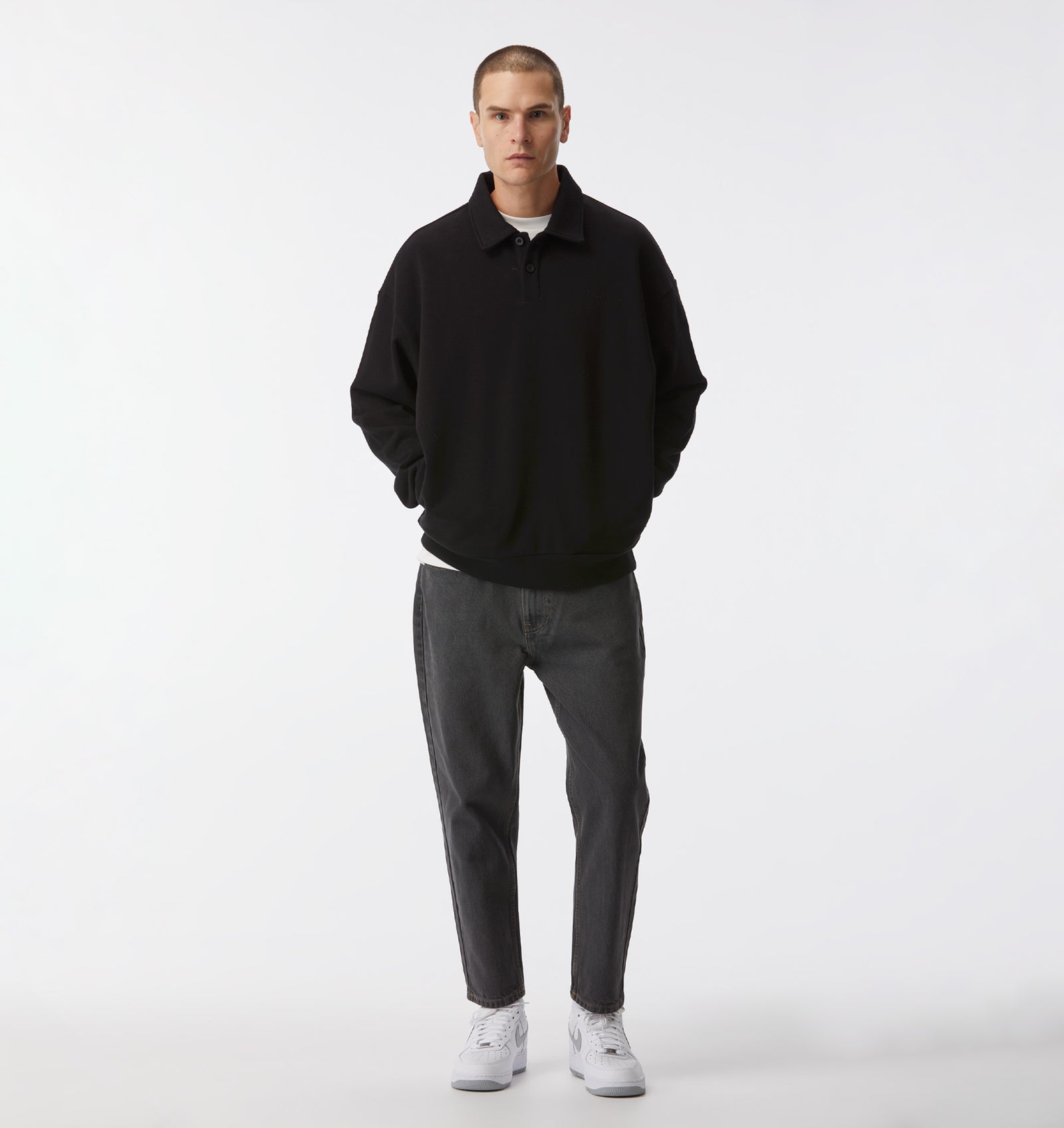 Aldern Pullover Sweatshirt in Black | I Love Ugly