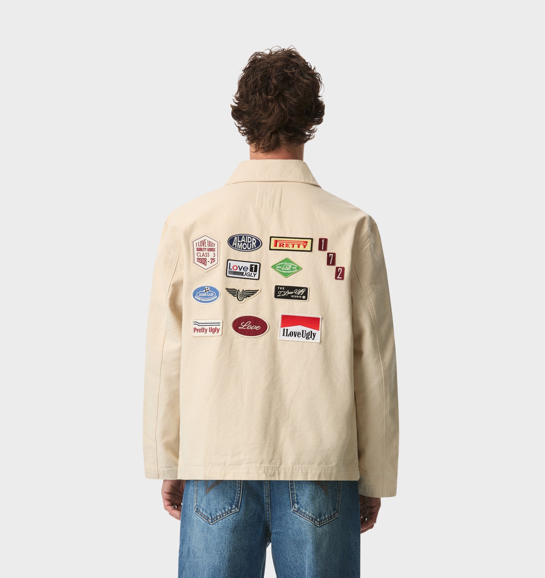 Patchwork Jacket - Off White | I Love Ugly